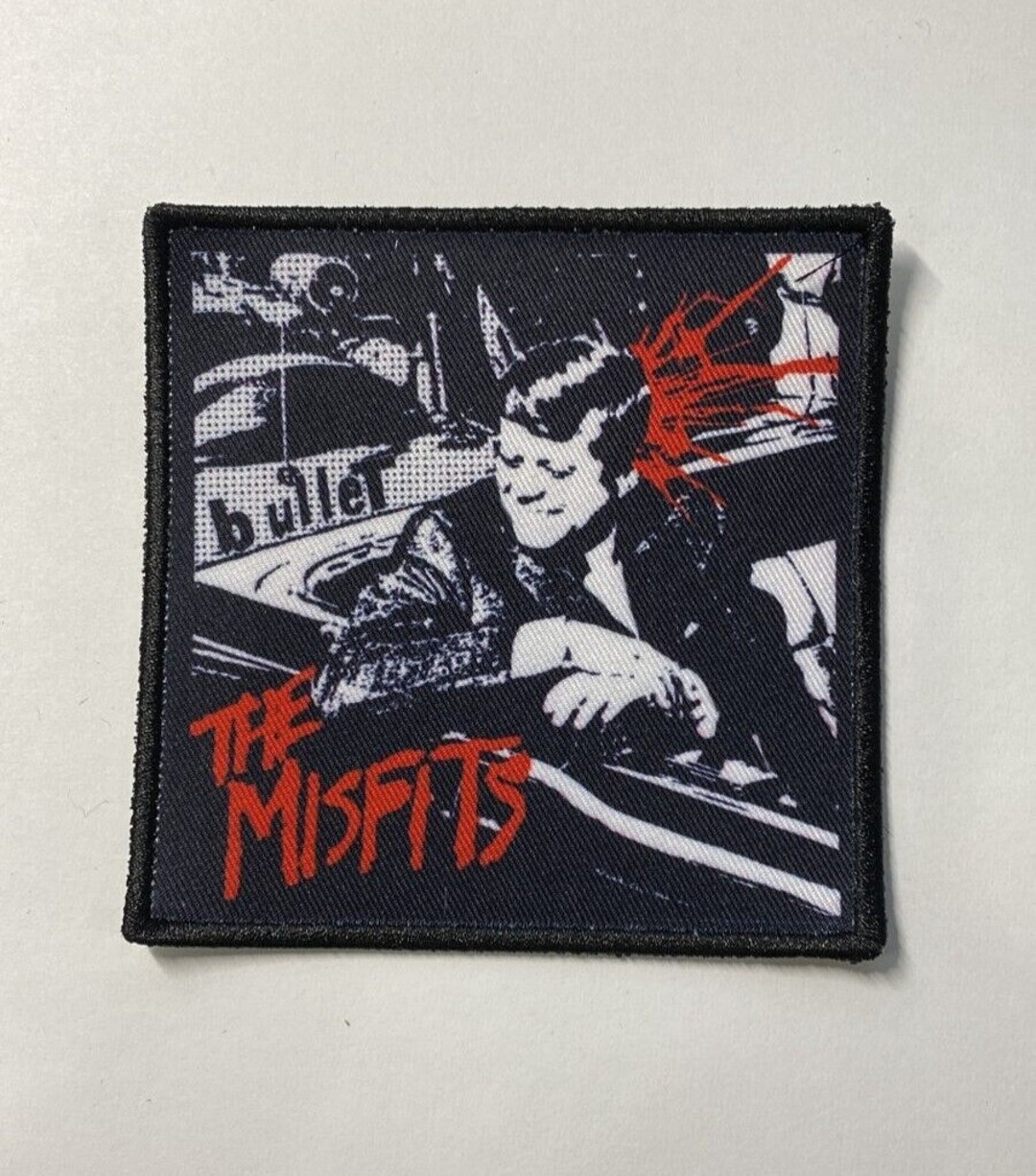 THE MISFITS Bullet Punk Patch - Vintage Style, Embroidered, Iron-on ...