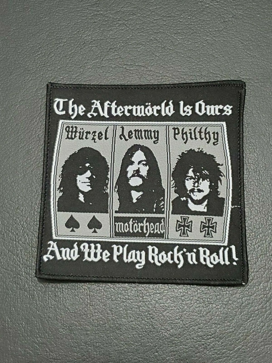 Motorhead 'afterworld is Ours' Patch - 'we Play Rock N Roll' Woven ...