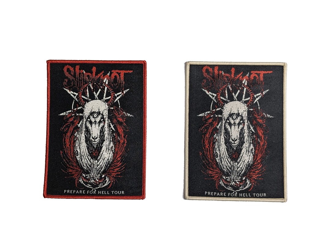 Slipknot Premium Art "goat! Prepare for Hell Tour" Woven Patch - Heavy ...