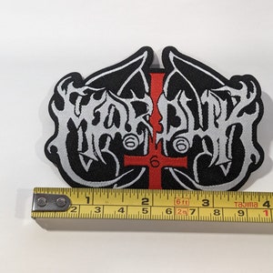 MARDUK - Logo Laser Cutout Patch - Woven Black Metal Emblem, Band Fan ...