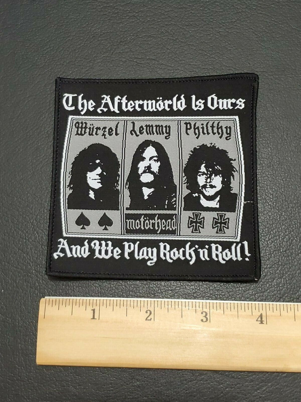 Motorhead 'afterworld is Ours' Patch - 'we Play Rock N Roll' Woven ...