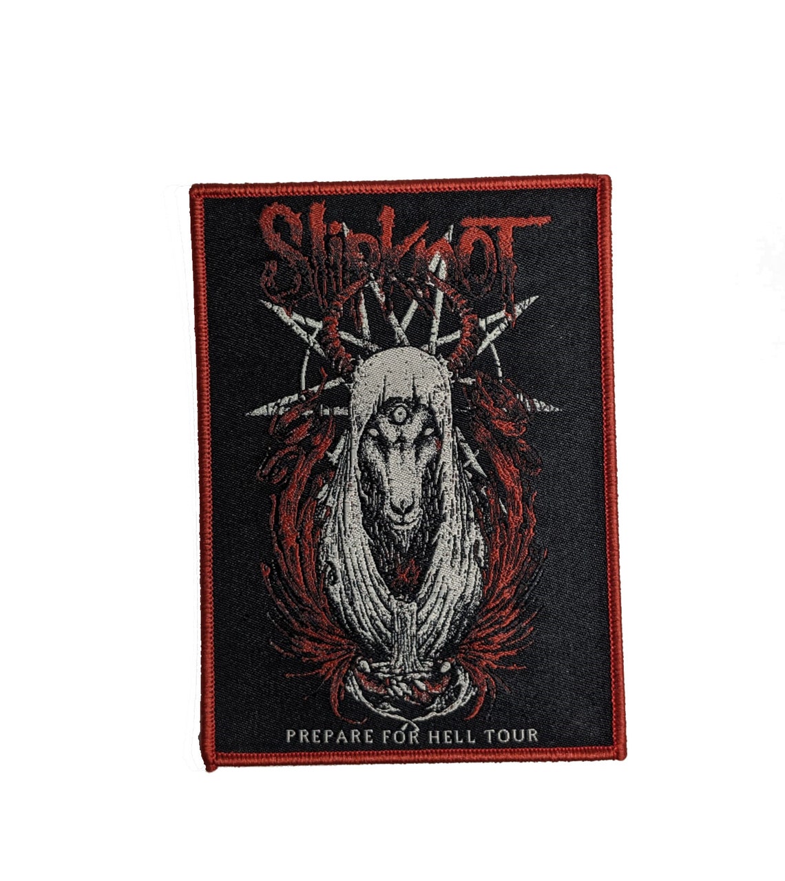 Slipknot Premium Art "prepare for Hell Tour" Merlot Woven Patch - Heavy ...