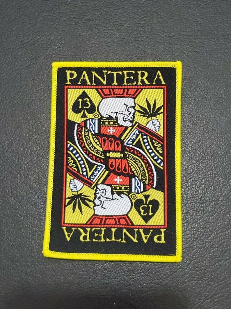 Pantera Band Woven Patch - Heavy Metal Music Emblem, Rock Fan ...