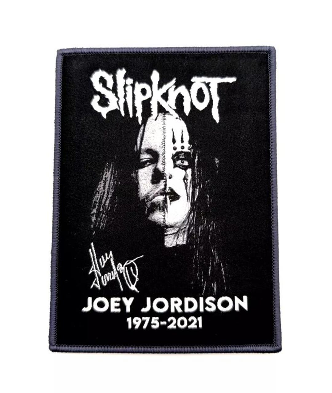 Joey Jordison Memorial Woven Embroidered Patch - Slipknot Tribute Iron ...