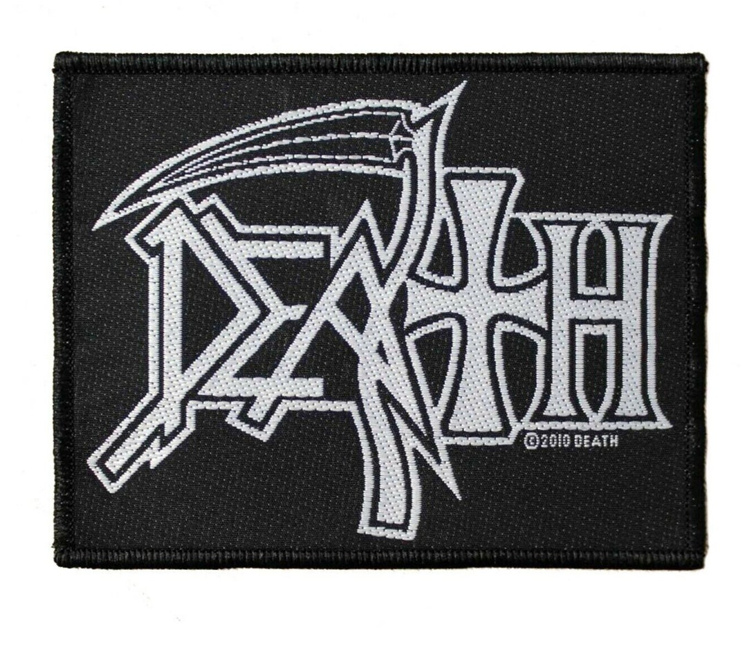 Death Scythe Logo Woven Patch - Metal Band Embroidered Badge for ...