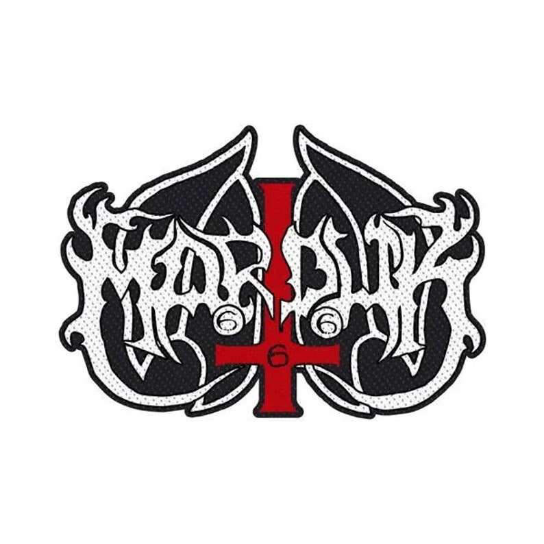 MARDUK Logo Laser Cutout Patch Woven Black Metal Emblem, Band Fan Collectible, Music Merchandise ...