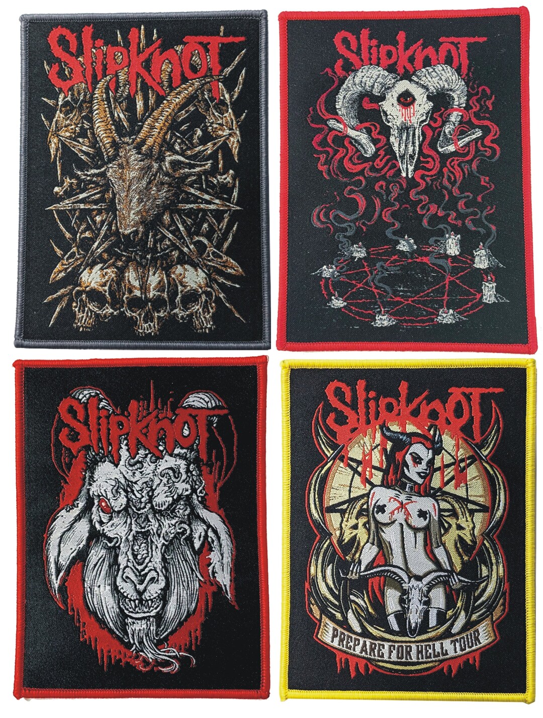Slipknot Premium Art Woven Patches - Heavy Metal Band Emblem, Fan ...