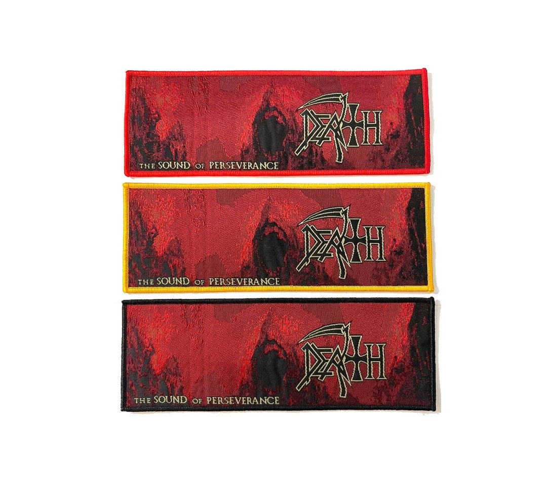 DEATH Chuck Schuldiner Patch - 'the Sound of Perseverance' Embroidered ...
