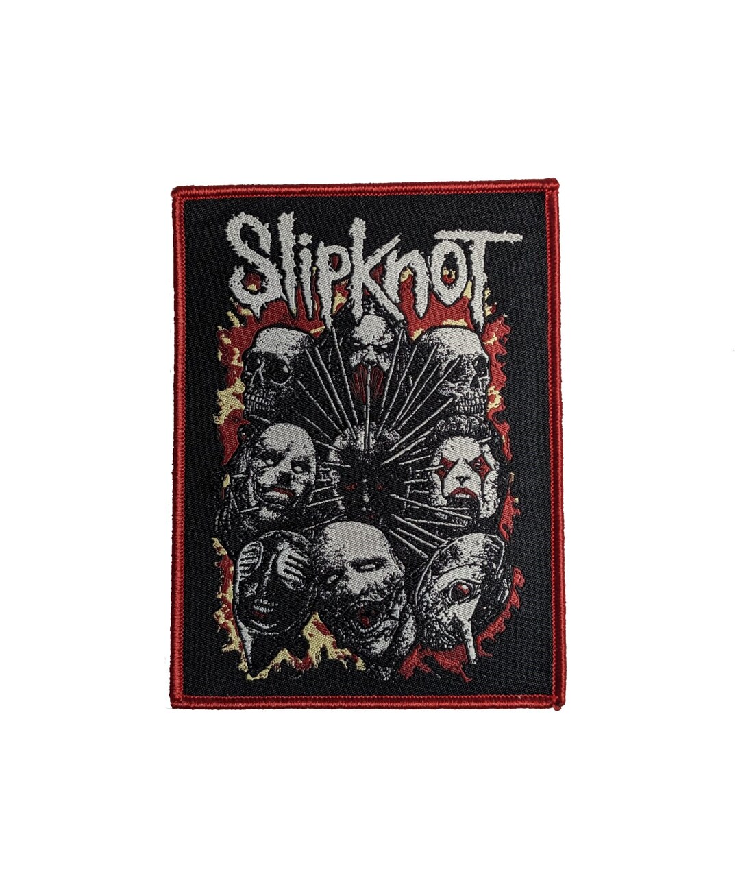 Slipknot Premium Art frame Faces Woven Patch Groove Heavy Metal Band ...
