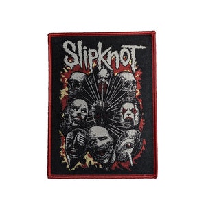 Slipknot Premium Art "frame Faces" Woven Patch - Groove Heavy Metal ...