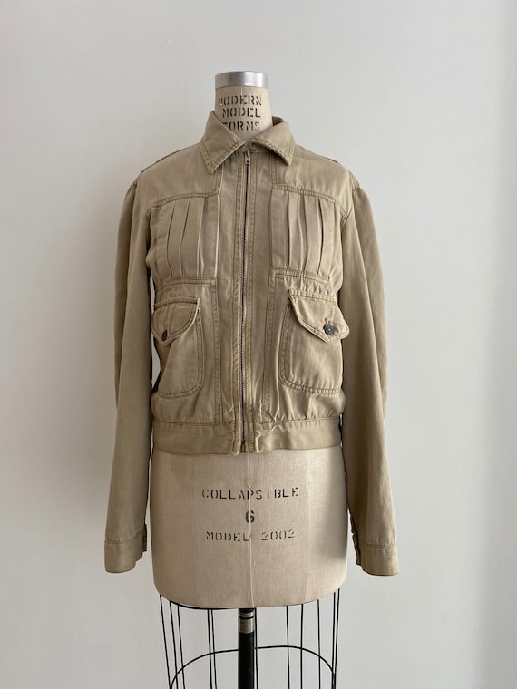 70s Vintage Retro Work Jacket : distressed - Gem