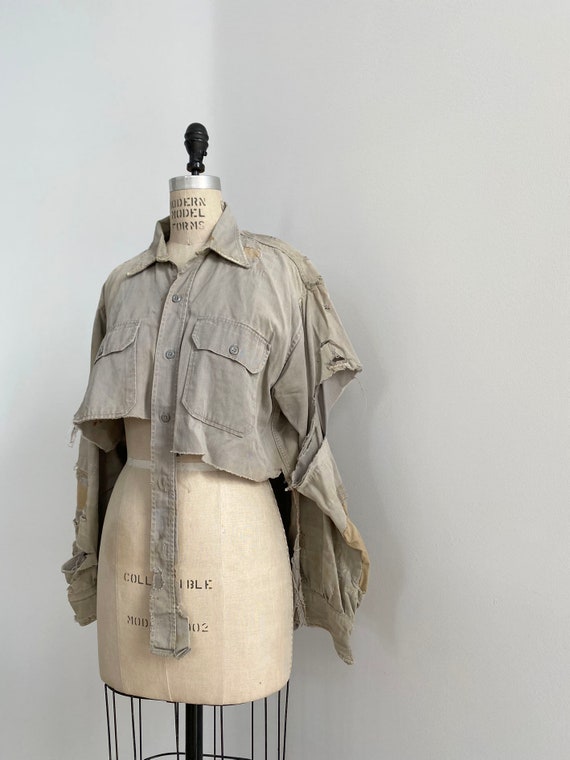 50s Vintage Trashed Work Shirt : Avant Garde - Etsy