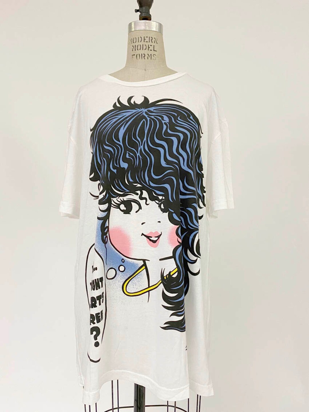 Vintage Girl Face Oversized T-shirt - Etsy