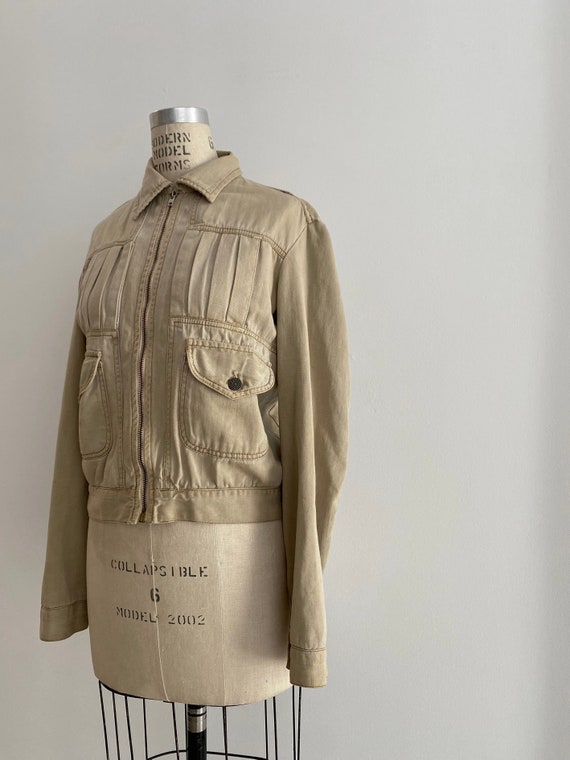 70s Vintage Retro Work Jacket : distressed - Gem