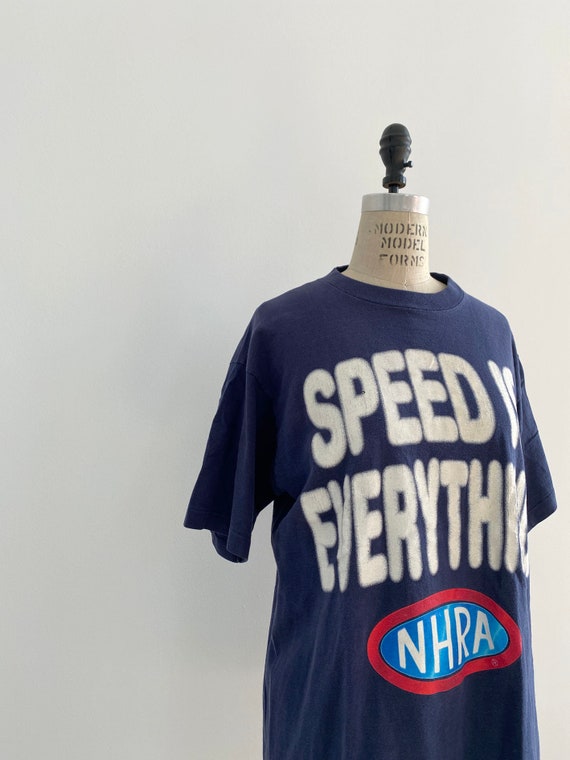 ⭕ 80s Vintage Speed is Everything shirt : drag race d… - Gem