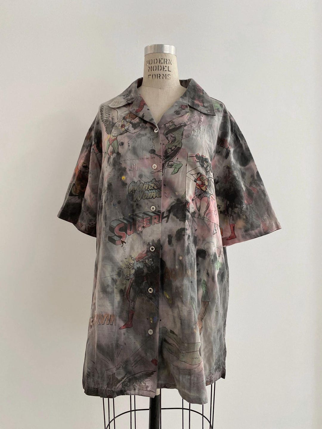 80s Vintage Distressed Avant Garde Comic Cartoon Shirt - Etsy