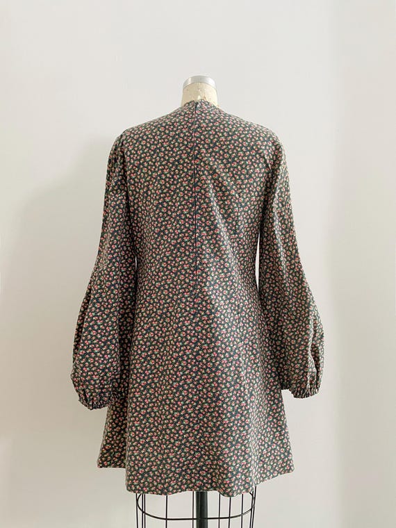 60s Vintage Tiny Flower Pattern Dress - Gem