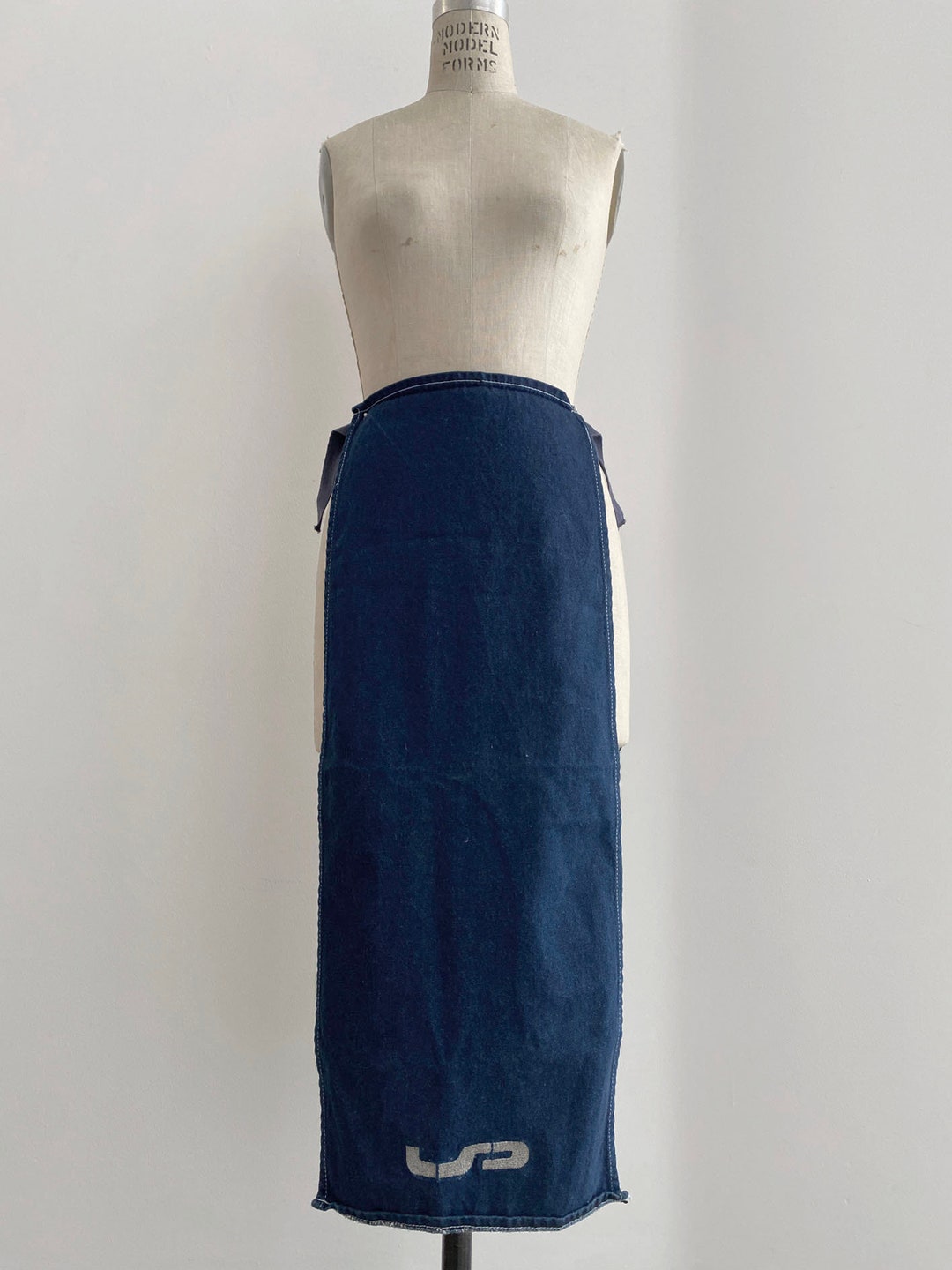 90s Liquid Sky Raver Denim Long Bum Flap - Etsy
