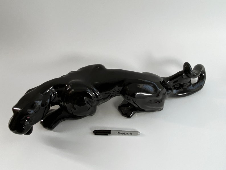 50s Vintage Giant Black Panther Object 25" - Etsy