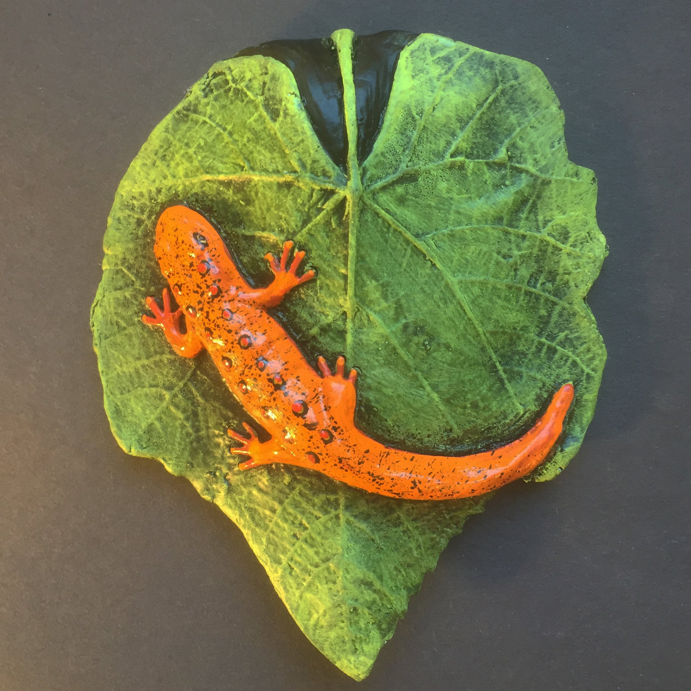 Red Eft Salamander Wallspot - Etsy