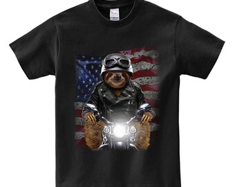 Biker Sloth Cruising on Motorcycle in Highway Men Women | Etsy