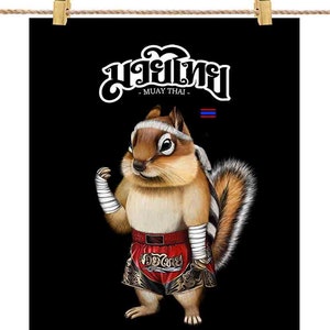 Squirrel Chipmunk as a Muay Thai Kickboxing Fighter - Poster Print ...