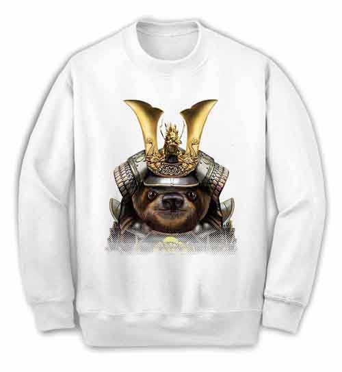 Funny Sloth in Japanese Samurai Armor Sweatshirt Unisex | Etsy