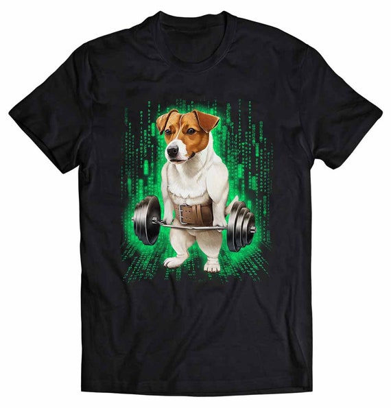Jack Russell Terrier Dog Muscle Training W Barbell Shrug Bar - Etsy