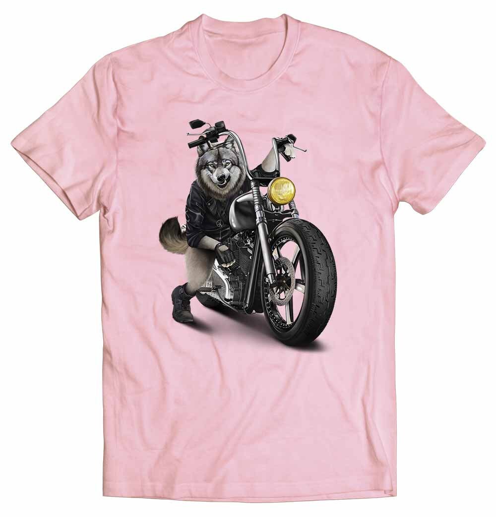 Grey Wolf Riding Chopper Motorcycle Short-sleeve Unisex | Etsy