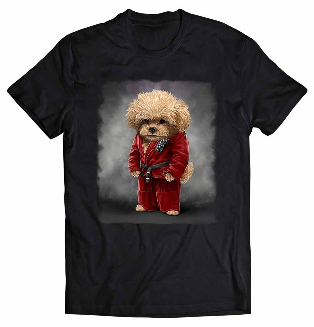 Toy Poodle Dog Martial Artist in Red Judogi: Judo & Karate - Etsy