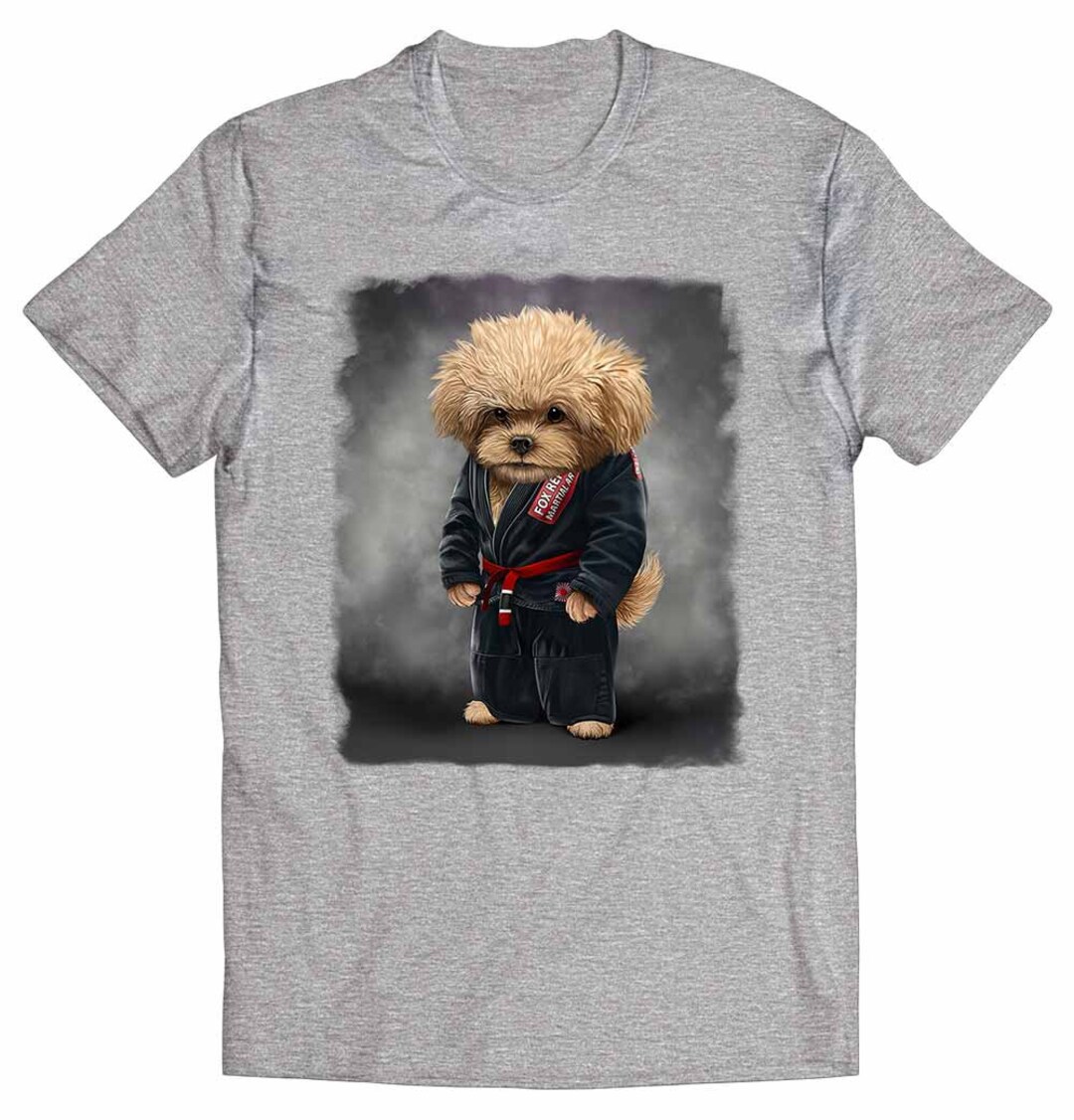 Toy Poodle Dog Martial Artist in Black Judogi: Judo & Karate Short ...