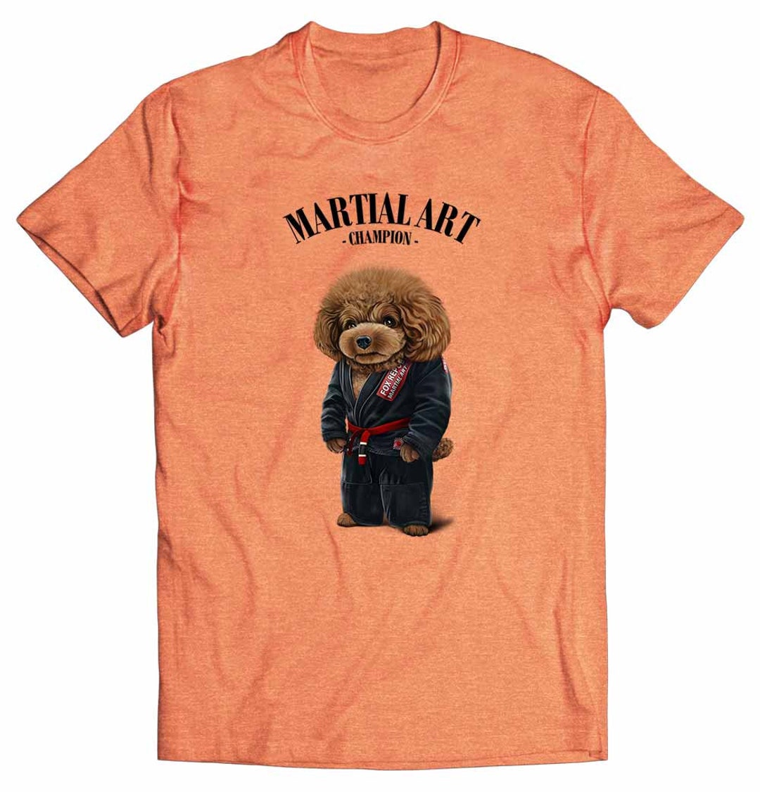 Poodle Dog Martial Art Champion in Black Judogi Short-sleeve Unisex ...