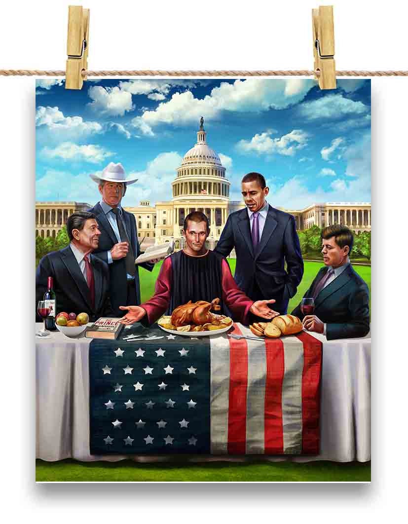 USA President Reagan Kennedy Obama Last Supper with | Etsy