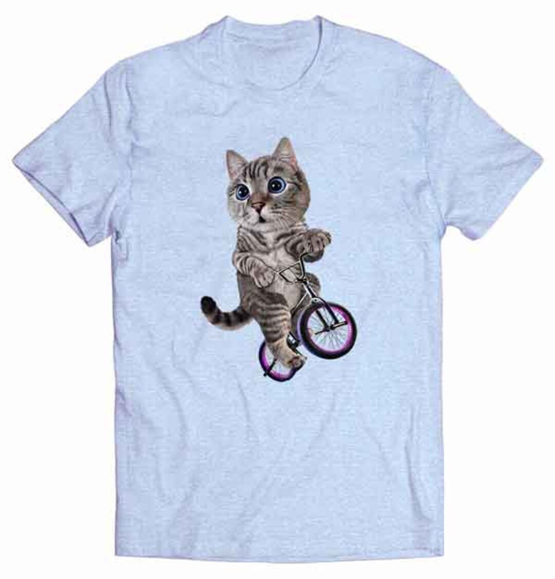 Cute Tabby Cat Perform Bar Spin Trick on Bicycle - Etsy