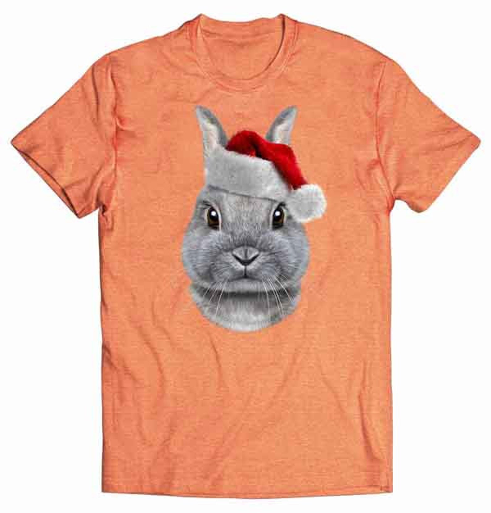 Netherland Dwarf Rabbit in Christmas Santa Hat Short Sleeve | Etsy
