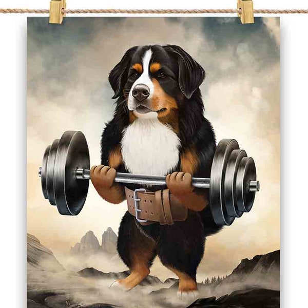 Muscle Dog Art - Etsy