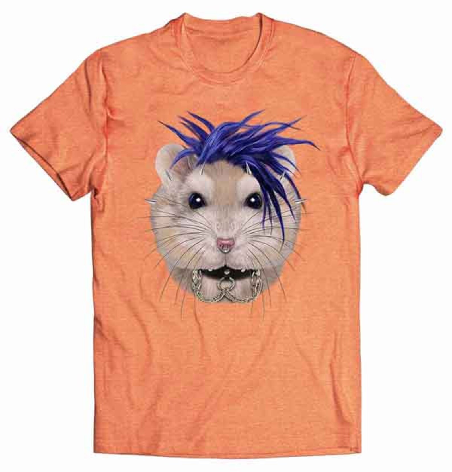 Pudding Dwarf Hamster in Punk Rock Style Short Sleeve - Etsy