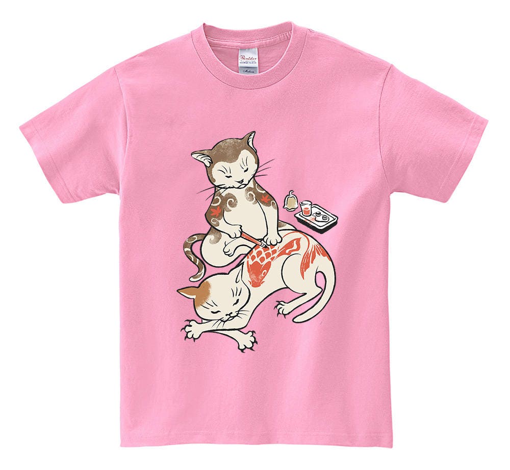 Cat Having Irezumi Japanese Traditional Tattoo Men Women - Etsy
