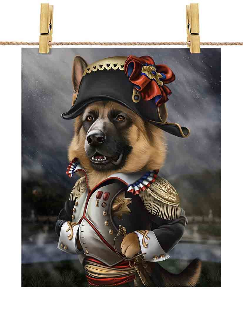 German Shepherd Dog as Napoleon Bonaparte of France Custom | Etsy