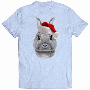 Netherland Dwarf Rabbit in Christmas Santa Hat Short Sleeve - Etsy