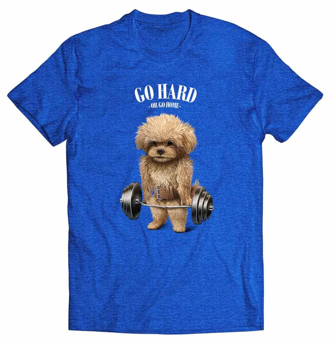 Toy Poodle Dog Muscle Training With Barbell Shrug Bar Fitness - Etsy