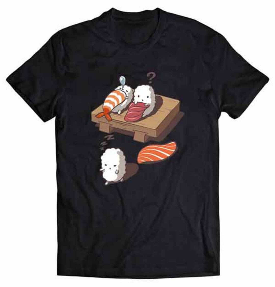 Funny Japanese Nigiri Sushi Sleepwalking Short-sleeve Unisex, Men ...