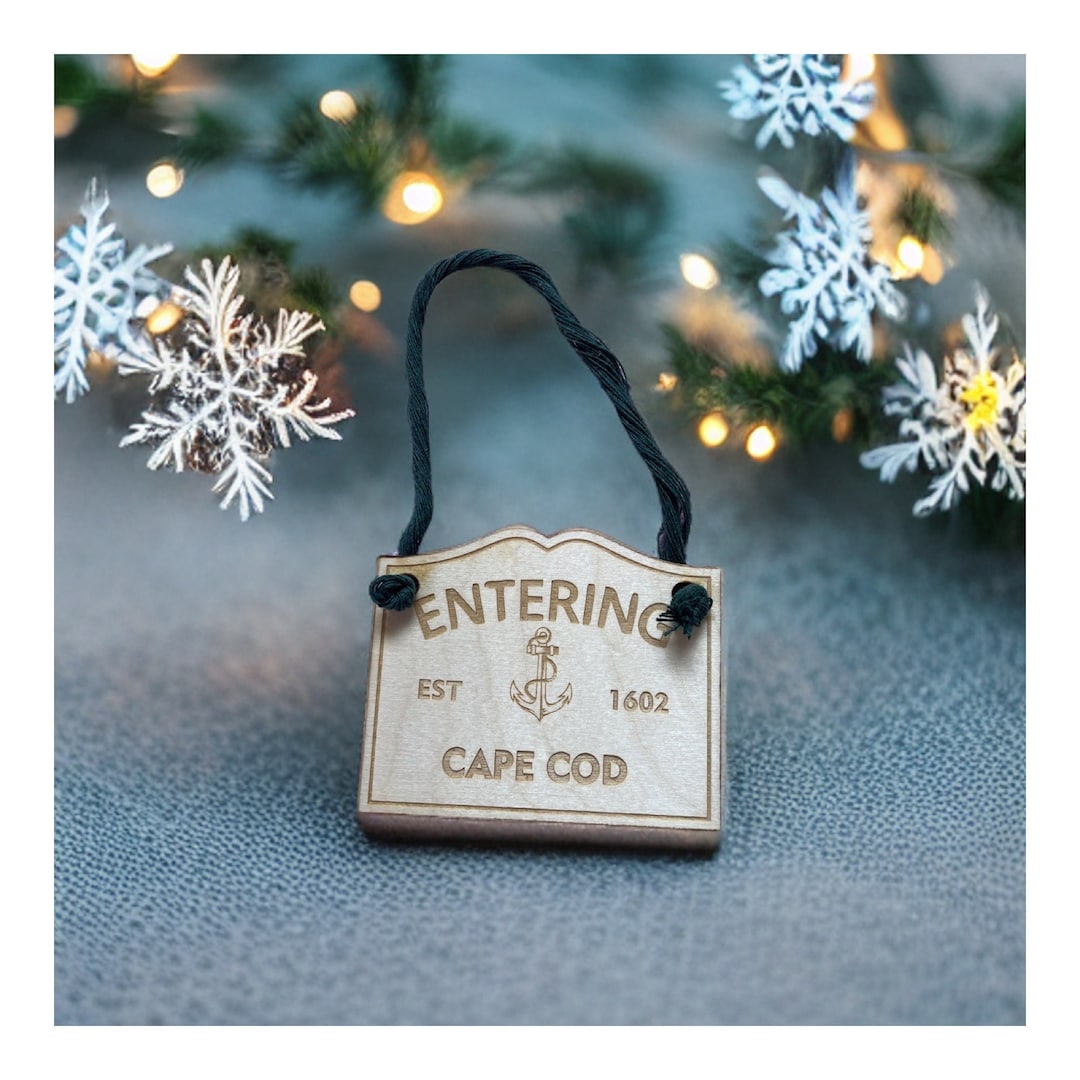 Entering Cape Cod Towns Ornament With Anchor Design Made From ...