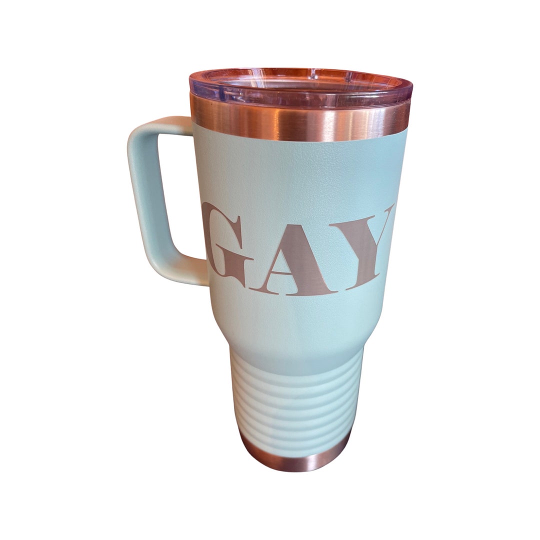 GAY Pride Travel Mug With Slider Lid 20 Ounce Polar Camel Vacuum ...