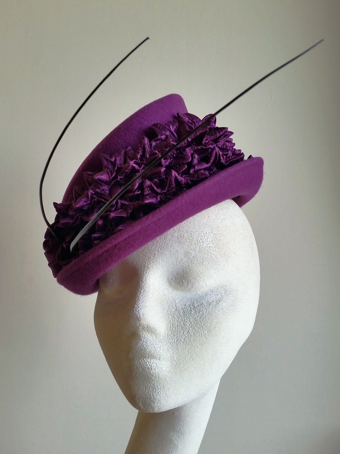 SALE Purple Midi Top Hat - Etsy