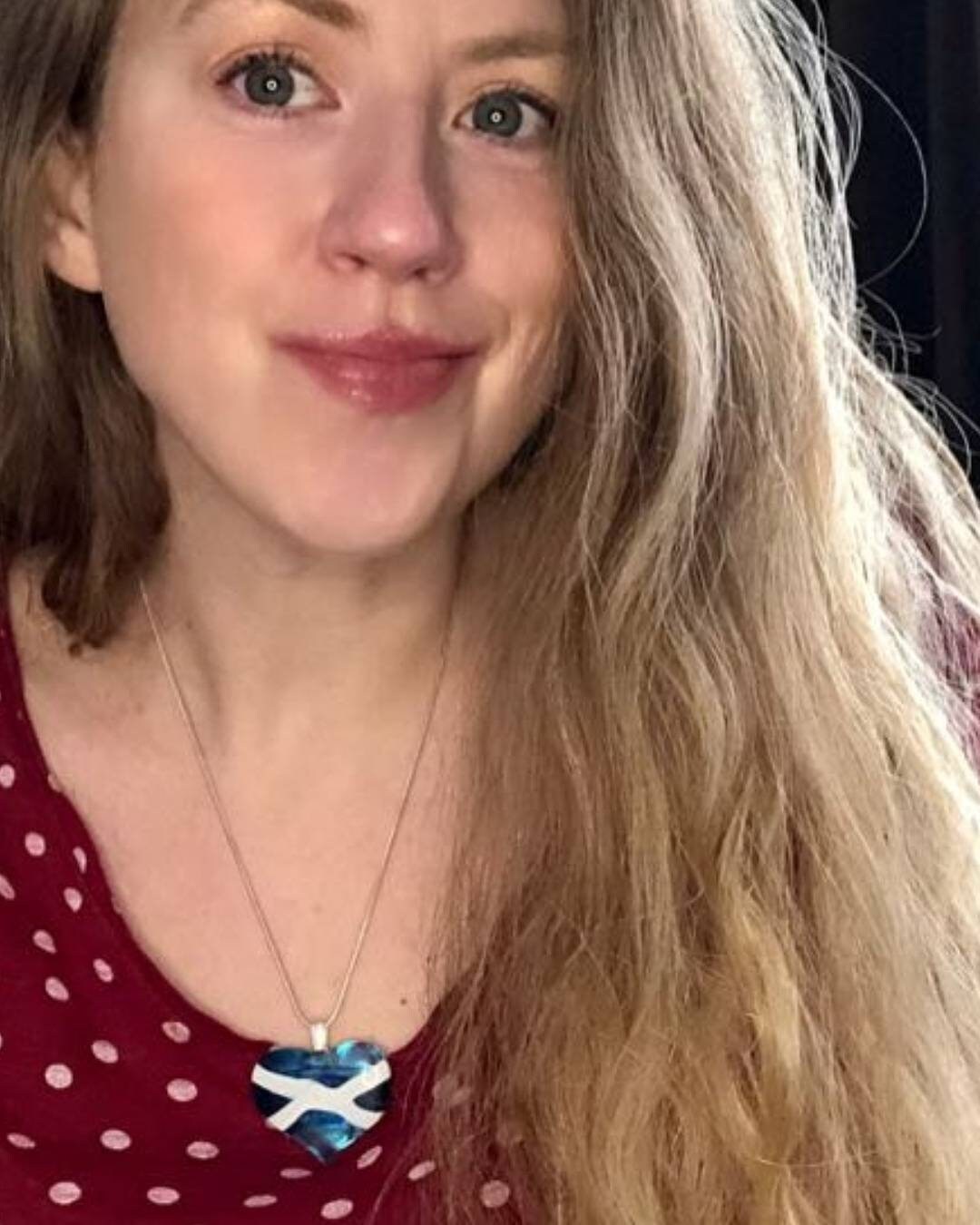 Fused Glass Saltire Heart Pendant on 18 inch Sterling Silver | Etsy