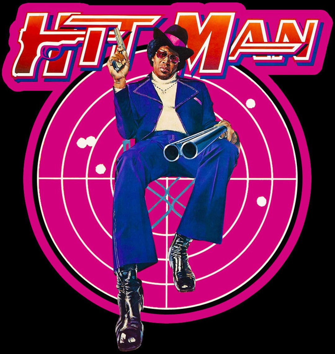 Blaxploitation 'hit Man' Vintage Image T-shirt - Etsy