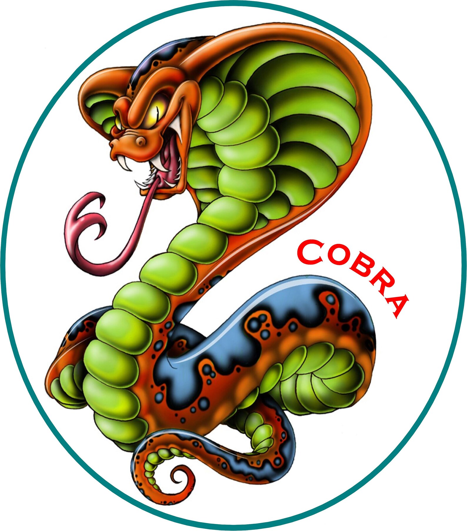 Vintage Custom Cobra Snake Image T-shirt - Etsy