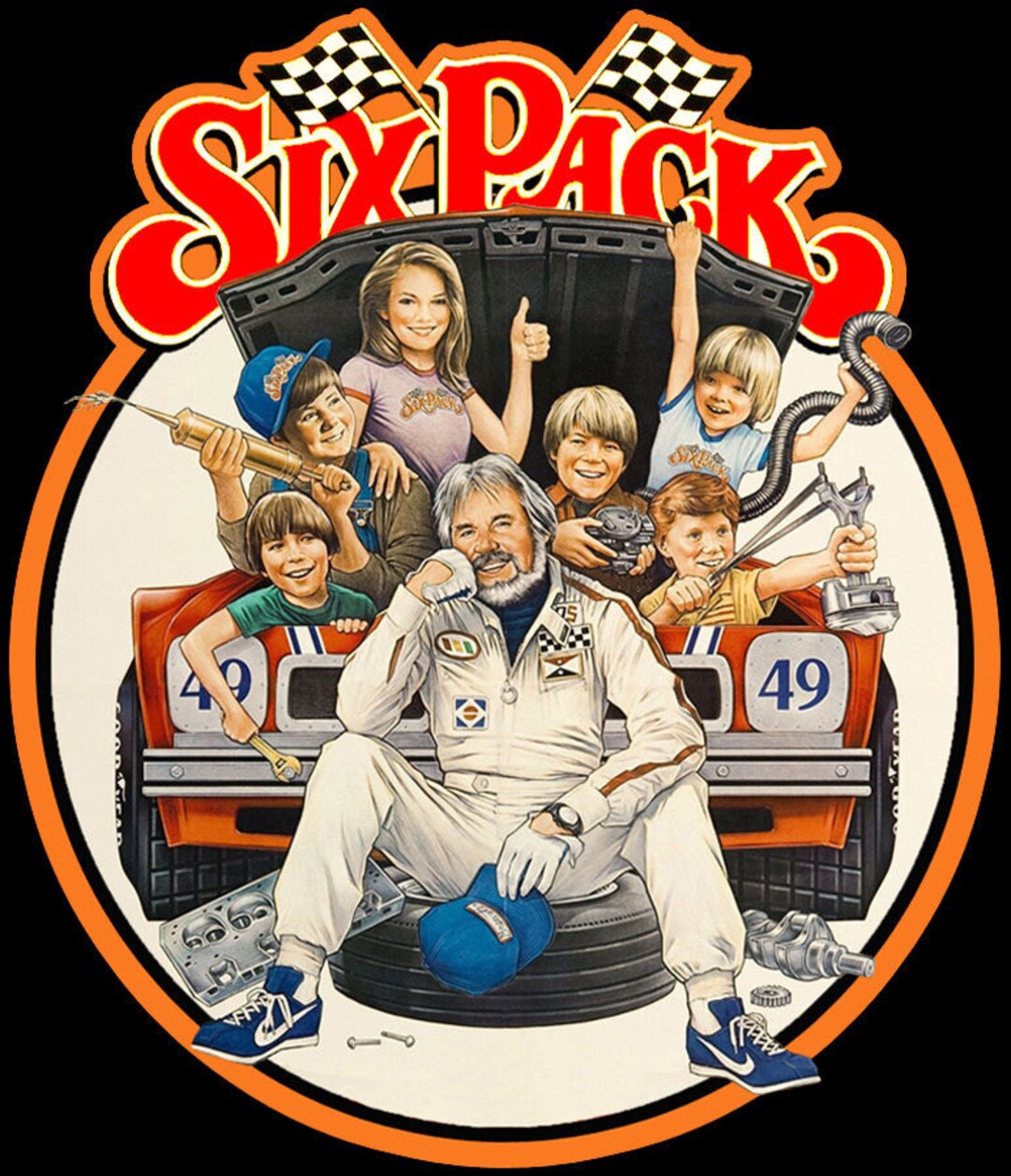 Kenny Rogers Six Pack Vintage Image T-shirt - Etsy