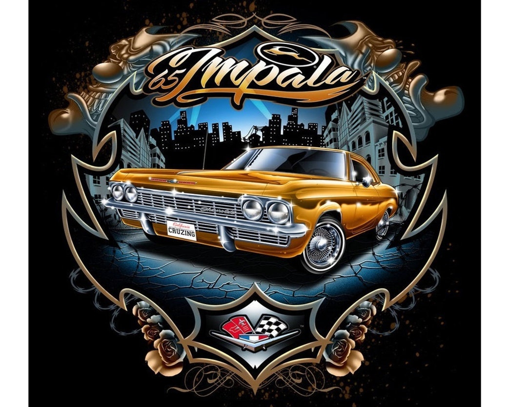 1965 Chevy Impala Custom Image T-shirt - Etsy